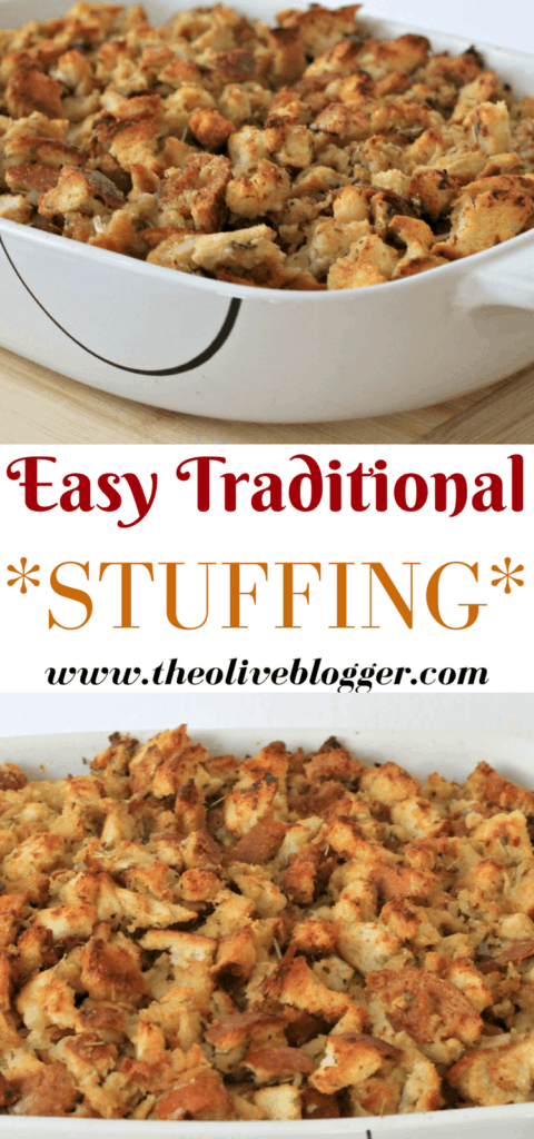 Easy Traditional Stuffing Recipe for the Holidays - The Olive Blogger