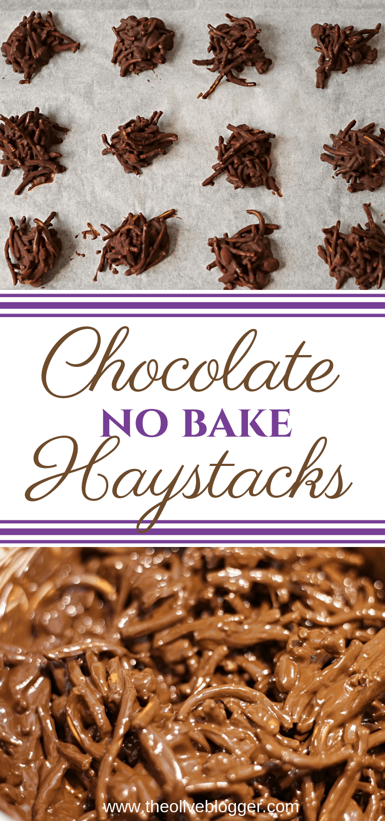 No Bake Chocolate Haystack Cookies - The Olive Blogger