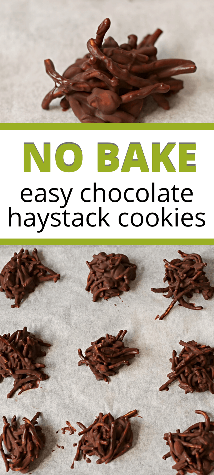 No Bake Chocolate Haystack Cookies - The Olive Blogger
