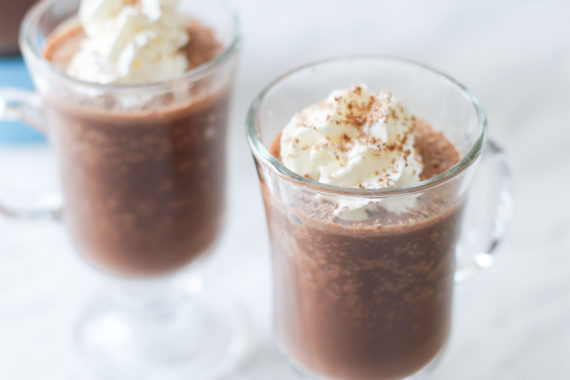 Easy Frozen Hot Chocolate Drink Recipe - The Olive Blogger