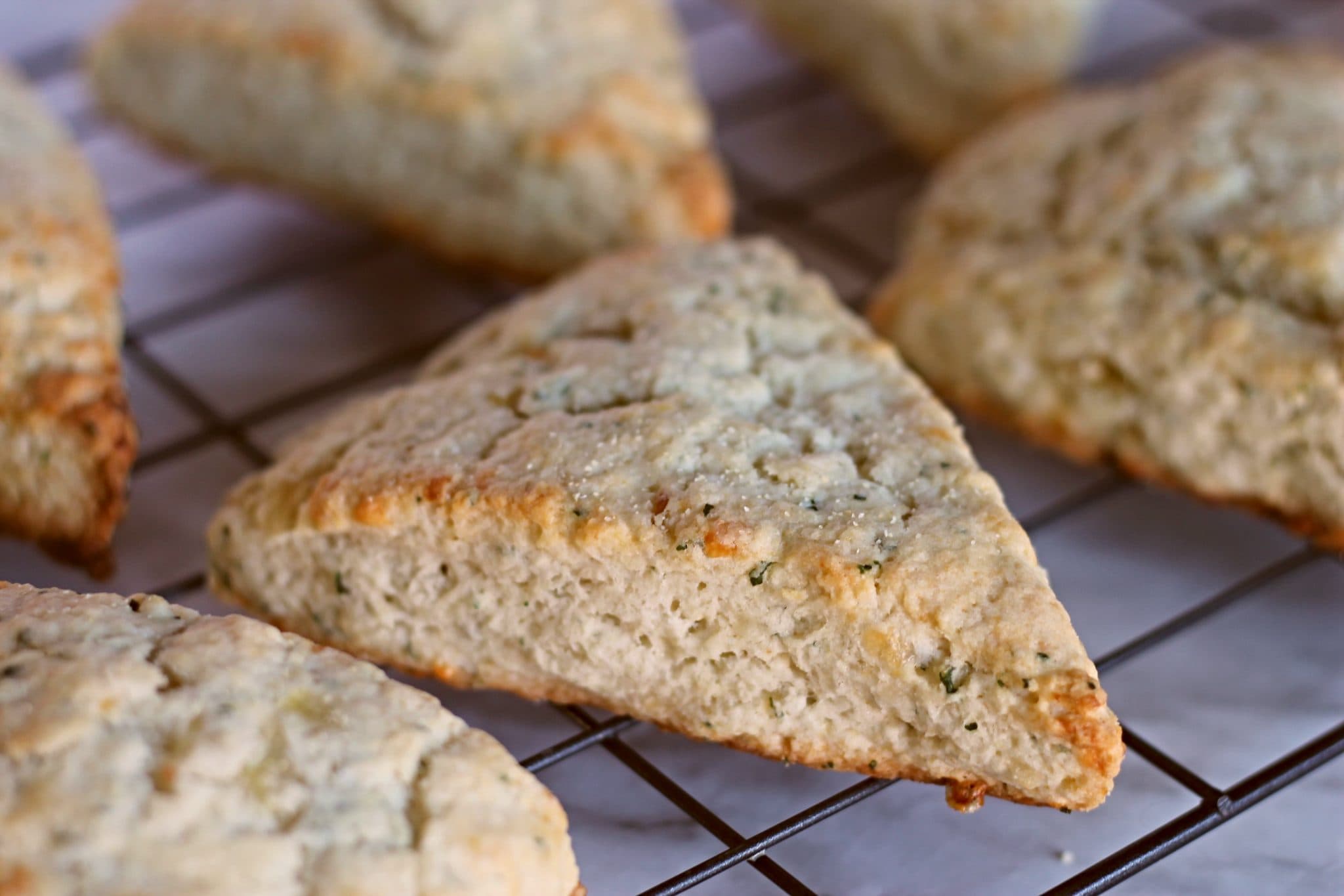 Easy Cheddar Cheese Scones Recipe with Caramelized Onions - The Olive ...