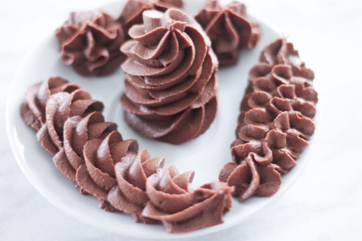 Easy Decadent Whipped Chocolate Ganache Frosting - The Olive Blogger